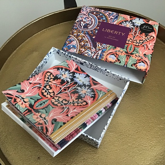 J. Crew | Office | J Crew Liberty London Print Sixteen Note Cards With ...